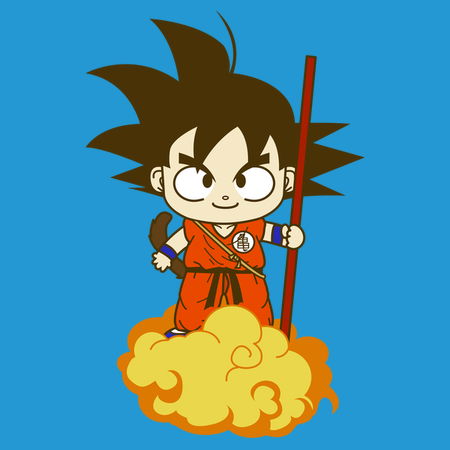 Son Goku on Kinton cloud - NeatoShop