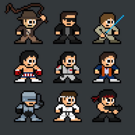8-bit 80s Action Movies - NeatoShop