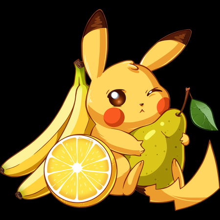 Pikachu & Fruits - NeatoShop